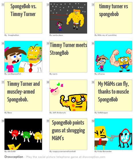 Spongebob Vs Timmy Turner Drawception