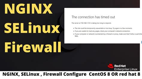 Nginx Selinux Firewall Configure Centos 8 Or Red Hat 8 Youtube
