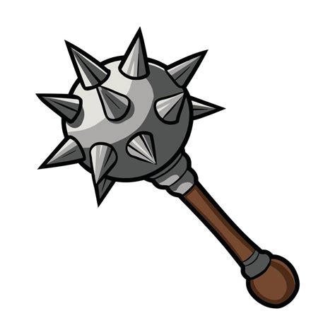 Medieval Spiked Mace Weapon Illustration 51582526 Vector Art At Vecteezy