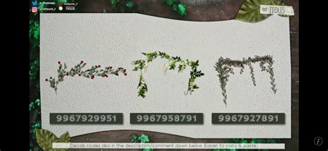 80 Plant Decals Ideas House Decals Bloxburg Decals Codes Bloxburg