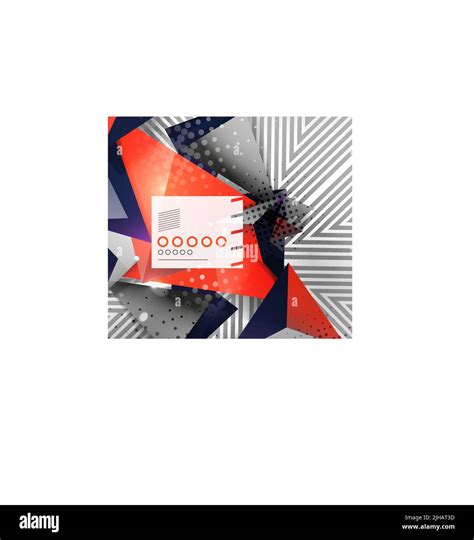 Geometric Shape Abstract Background For Business Technology Presentation Template Stock