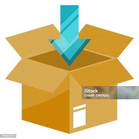 아래쪽 화살표가있는 골판지 상자를 엽니 다 포장 아이콘 개념에 대한 스톡 벡터 아트 및 기타 이미지 개념 더하기 기호 동작 활동 Istock