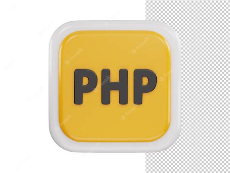 Premium Psd Php Programing Icon 3d Rendering Vector Illustration