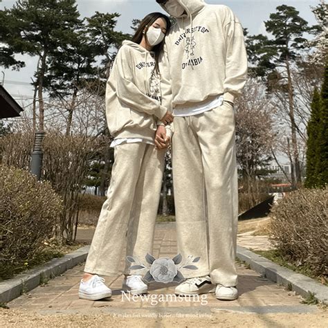 💥주문폭주재입고완료🧶자체제작🧸특양면곰돌이ver2 오버핏 커플티 곰돌이 후드티 조거팬츠 커플 시밀러룩 트레이닝복 세트 에이블리