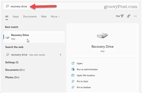 How To Create A Windows 11 Usb Recovery Drive