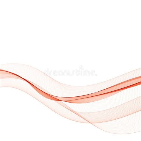 Abstract Smooth Color Wave Vector Curve Flow Blue Motion Illustration Smoke Design Vector