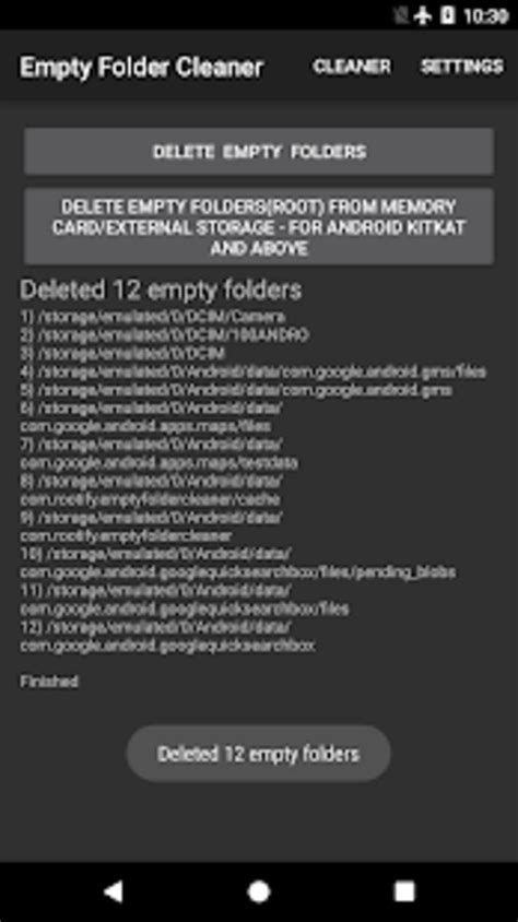 empty folder cleaner apk for android download