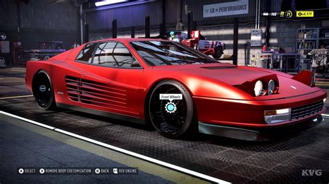 Need For Speed Heat Ferrari Testarossa Coupe 1984 Customize
