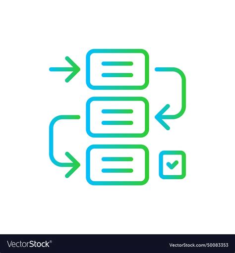 Workflow Product Development Icon With Blue Vector Image