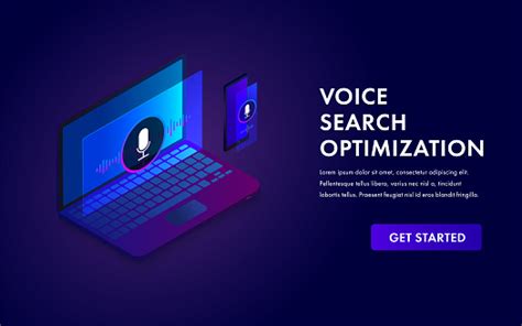 음성 검색 최적화 아이소메트릭 웹 개념 노트북 및 휴대 전화와 Seo 웹 사이트 서식 파일에 대 한 음성 기술 벡터 배너 그림으로 검색 개선에 대한 스톡 벡터 아트 및 기타