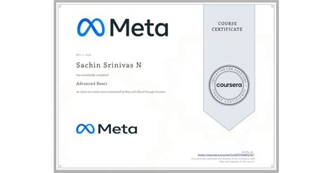 sachin srinivas n on linkedin completion certificate for advanced react