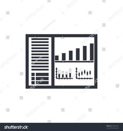Illustration Machine Learning Dashboard Icon Isolated Stock Vector Royalty Free 446234221