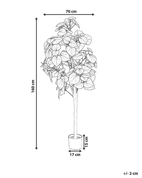 Artificial Plant Ficus Tree 160 Cm Green Belianicz