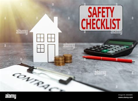 Writing Displaying Text Safety Checklist Business Approach List Of Items You Need To Verify