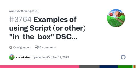 examples of using script or other in the box dsc resource with