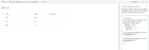 Sharepoint Online Json Column Formatting Stack Overflow