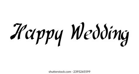 Happy Wedding Logo Type Happy Weeding Stock Vector Royalty Free 2395265599 Shutterstock