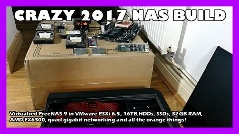 Crazy 16tb 2017 Home Nas Build Freenas Esxi Iscsi Youtube