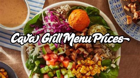 Cava Bowl Menu 2026