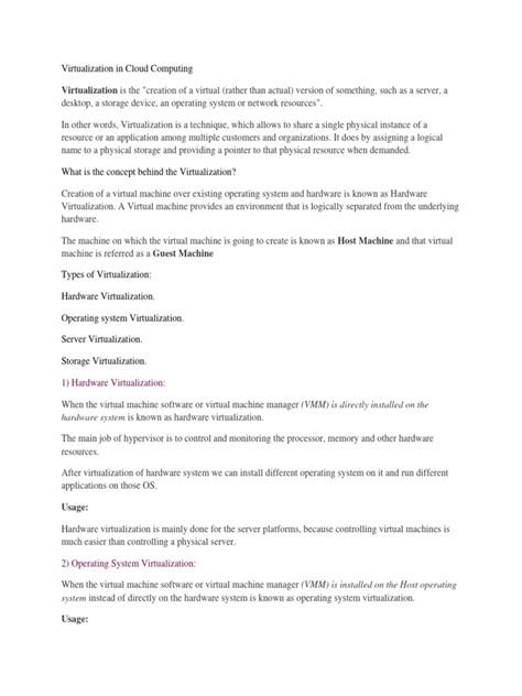 Unit 2 1 Pdf Virtualization Cloud Computing