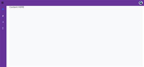 Bootstrap 5 Menu Only Sidebar Example
