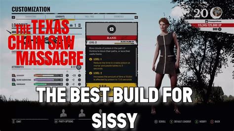 The Best Sissy Build In The Texas Chainsaw Massacre Youtube
