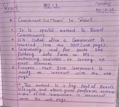 Mahin Malek🌟 On Linkedin Reactjs Learningreact Componentdidmount Webdevelopment Codingjourney