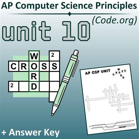 Ap Csp Unit 10 Vocabulary Crossword For Ap Computer Science Principles