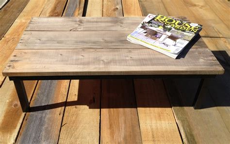Upcycled Rustic Wood Coffee Table Metal Base Recycled Wood Wood Coffee Table Rustic Coffee