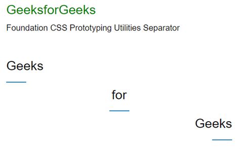 Foundation Css Prototyping Utilities 分隔符 码农参考