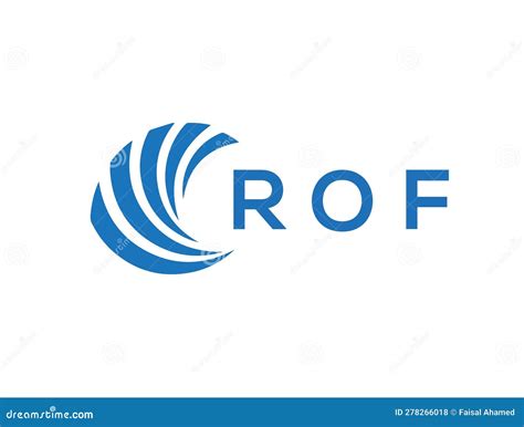 Rof Letter Logo Design On White Background Rof Creative Circle Letter Logo Concept Rof Letter