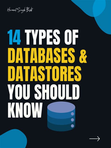 14 types of databases and data stores you should know pdf no sql