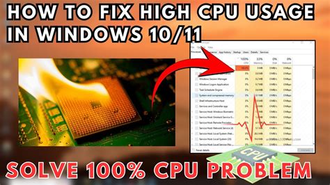 Fix High CPU Usage In Windows 10 Solve 100 CPU Problem YouTube