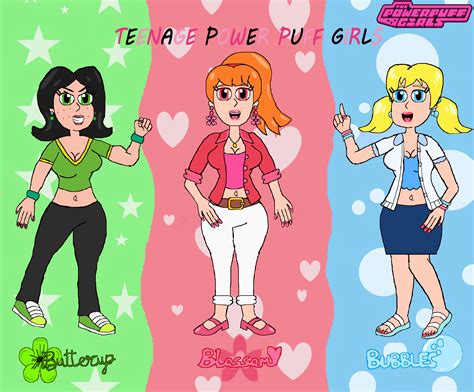 Teenage Power Puff Girls By Hazlamglorius On Deviantart