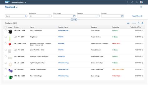 List Report Floorplan SAP Fiori For Web Design Guidelines
