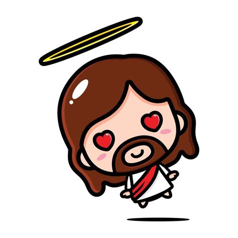 Cute Jesus Flies In Love 43029426 Vector Art At Vecteezy