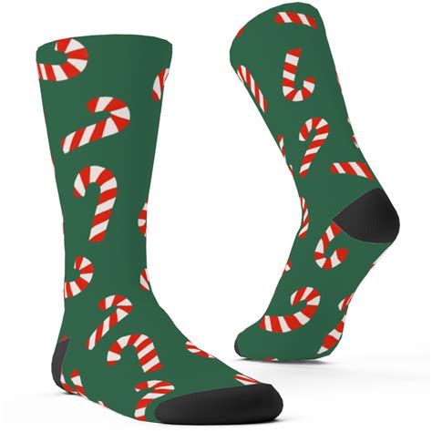Candy Cane Pattern Custom Socks Shutterfly