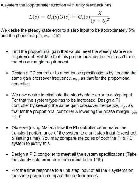 [solved] a system the loop transfer function with solutioninn