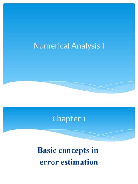 Numerical Analysis Pdf Numerical Analysis Significant Figures