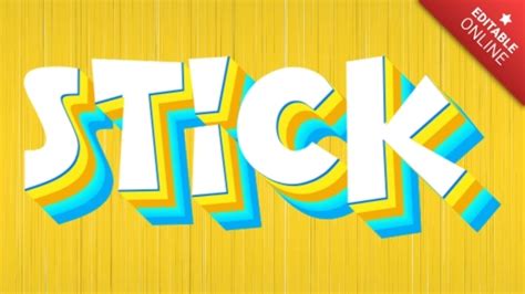 Stick Text Effect Generator