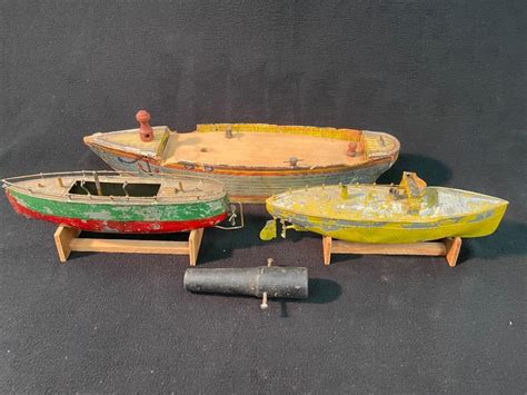 Assorted Vintage Toy Boats And More Auction