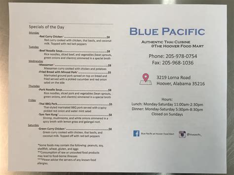 Blue Pacific Prices At Pamela Sheehan Blog