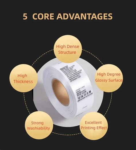 Satin Care Label Roll