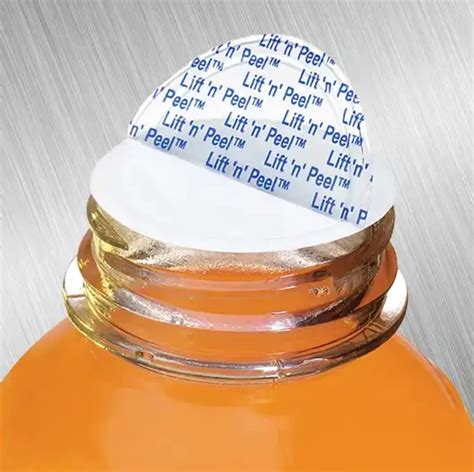 Food Grade Induction Lift And Peel Aluminum Foil Seal Liner Wad For