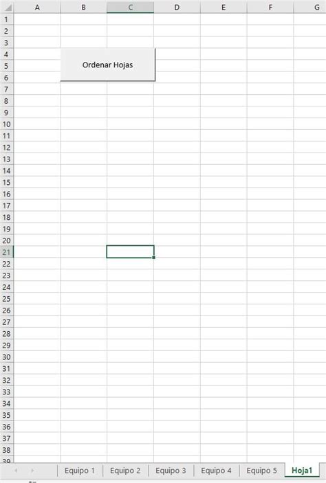 Ordenar Alfabéticamente Las Hojas De Un Libro Excel Usando Vba Vba Total