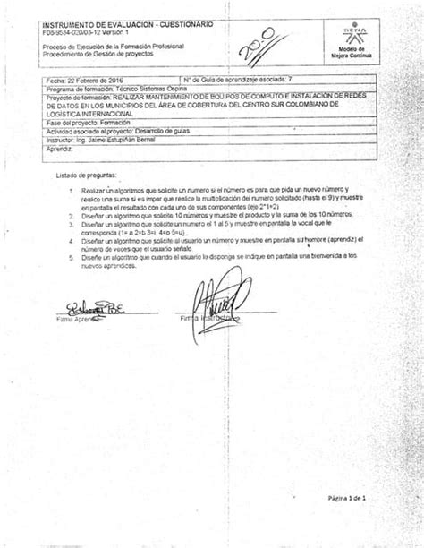 Examen Algoritmos Pdf Standardized Testing Educational Assessment