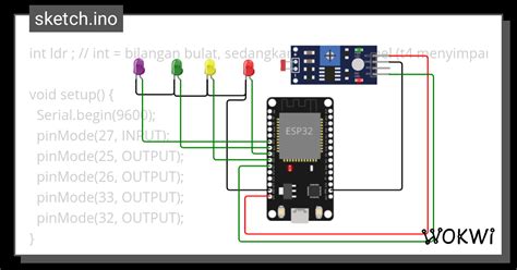 1 ESP 32 Hari 1 Nusabot Wokwi ESP32 STM32 Arduino Simulator