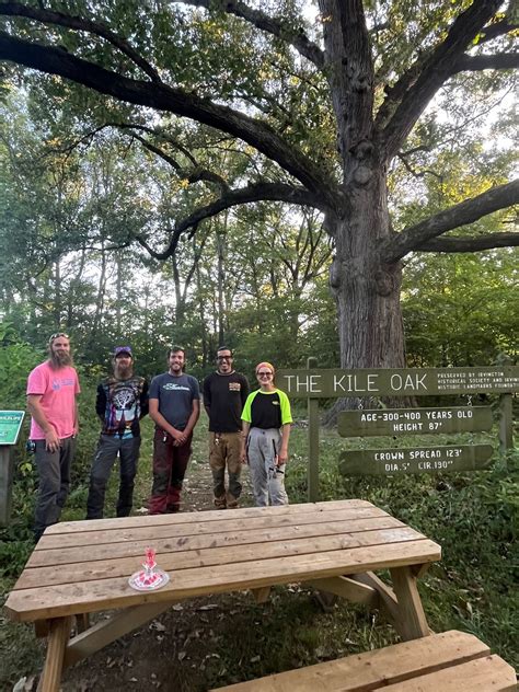 Arbor Day Clean Up At The Kile Oak Sponsored By Irvington Insurance