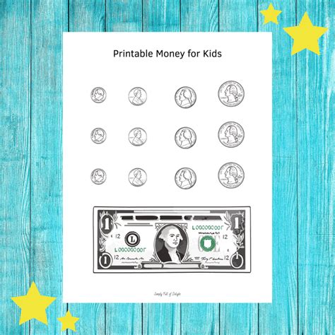 Dollar Bill Template For Teachers Free Realistic Printable Money