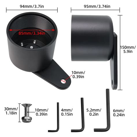 Motorcycle Gas Gauge Universal A Pillar Gauge Pod Holder Single 52mm